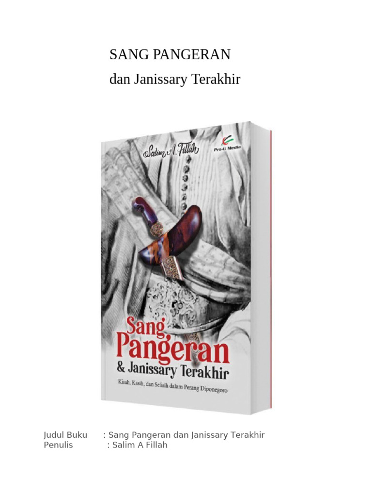 Kisah Pangeran Diponegoro dan Janissary | PDF