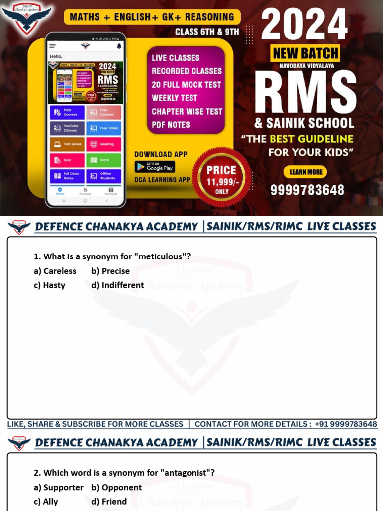 Combined 6th Mock 12-10-24 | PDF