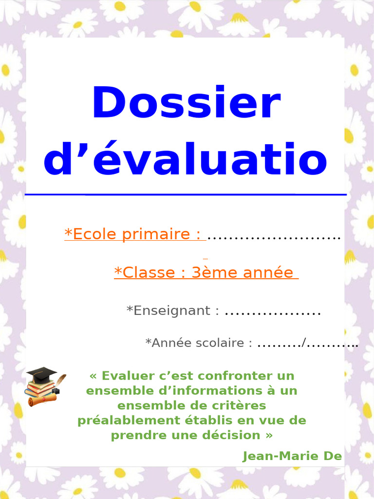 Dossier Dévaluation 3ème Année Finale 2022 3 | PDF
