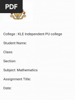 Assignment Certificate | PDF