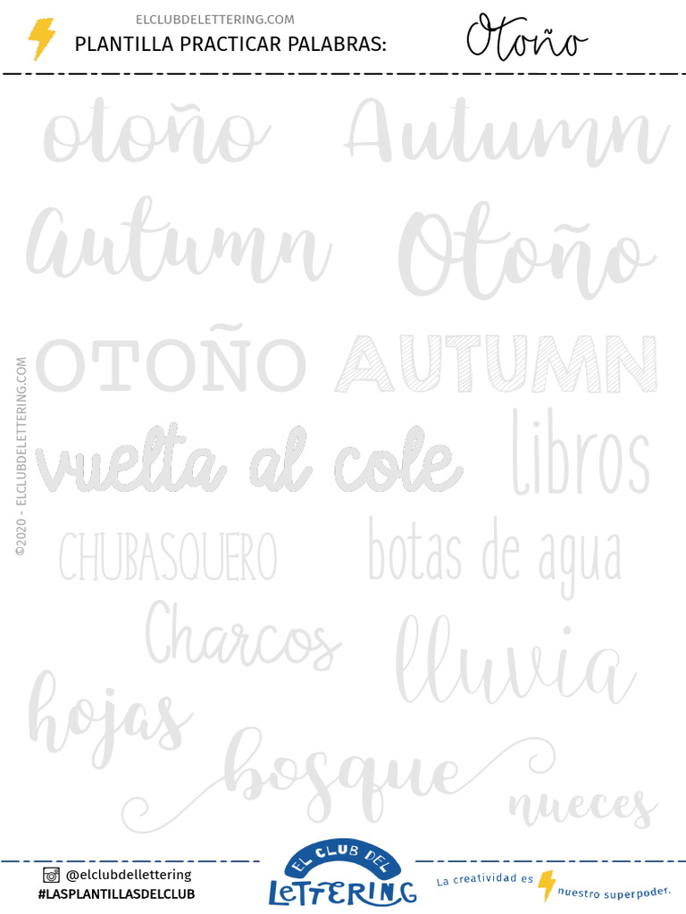 Lasplantillasdelclub - Palabras - Otoño | PDF