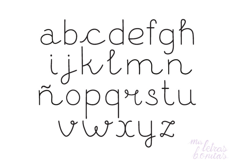 Plantilla Abecedario Lettering | PDF
