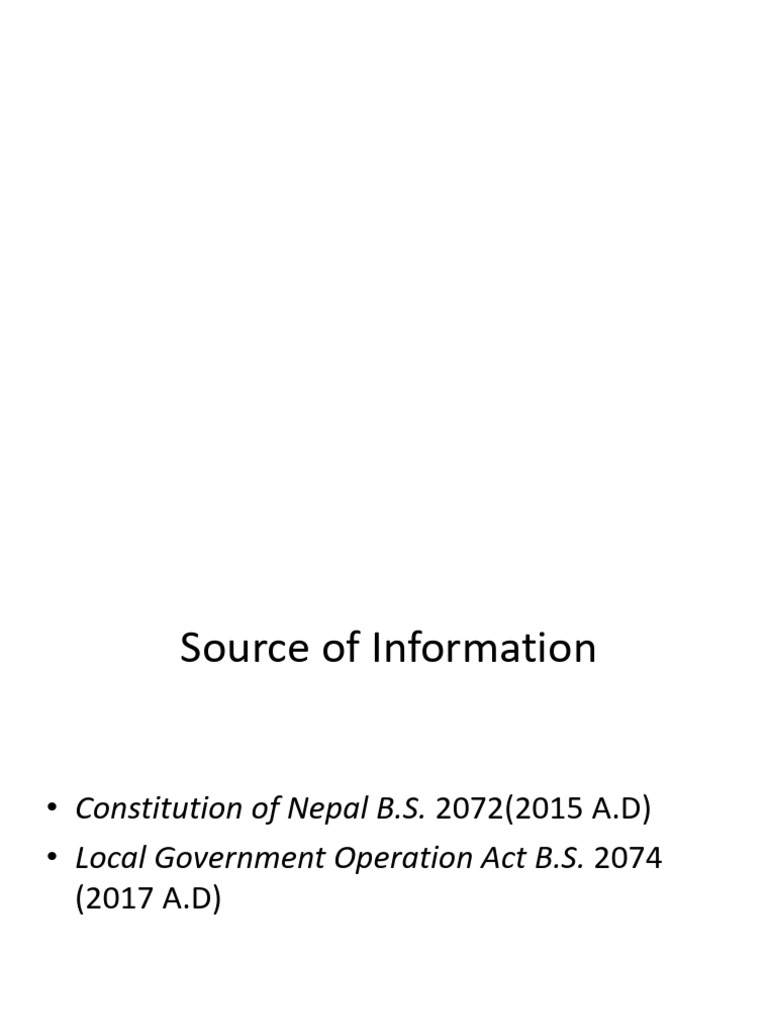 Local Government Operation Act 2074 Overview | PDF | Vocational ...