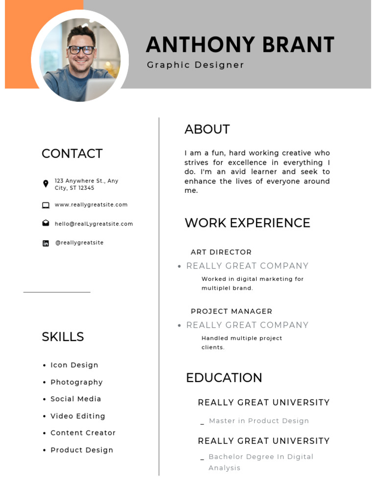 Anthony Brant: Contact About | PDF