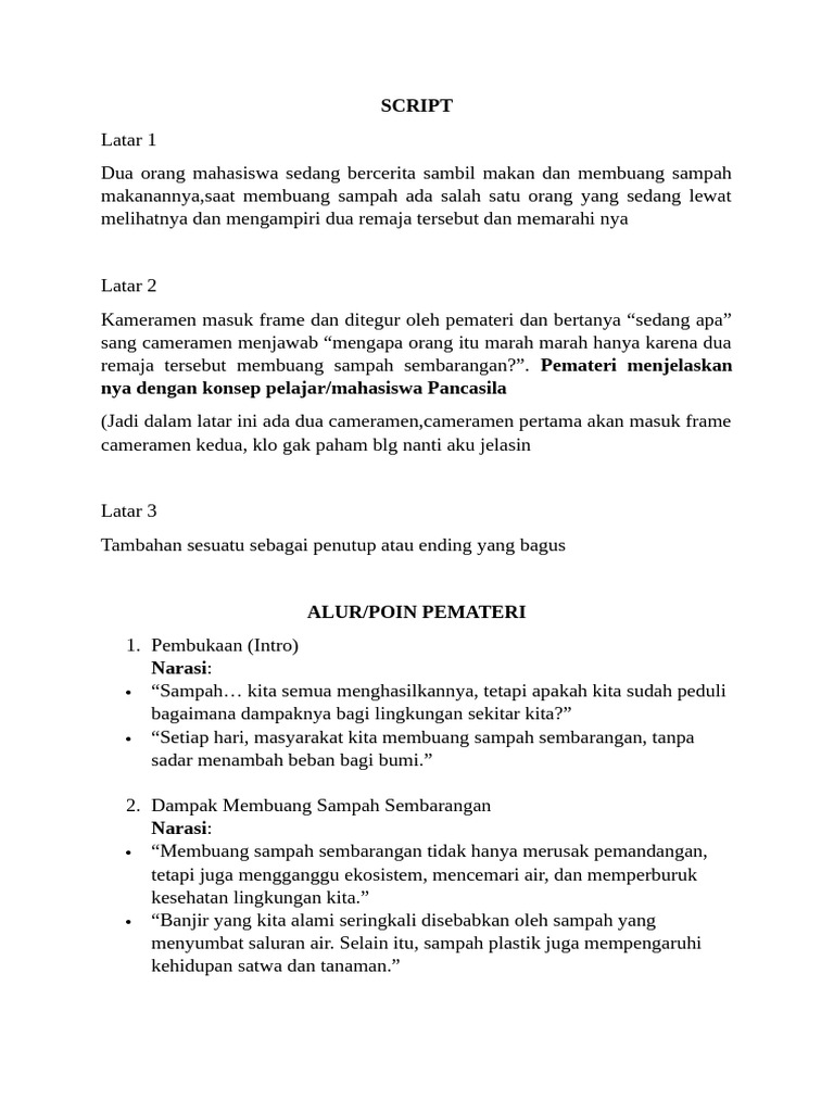 Script Pancasila | PDF