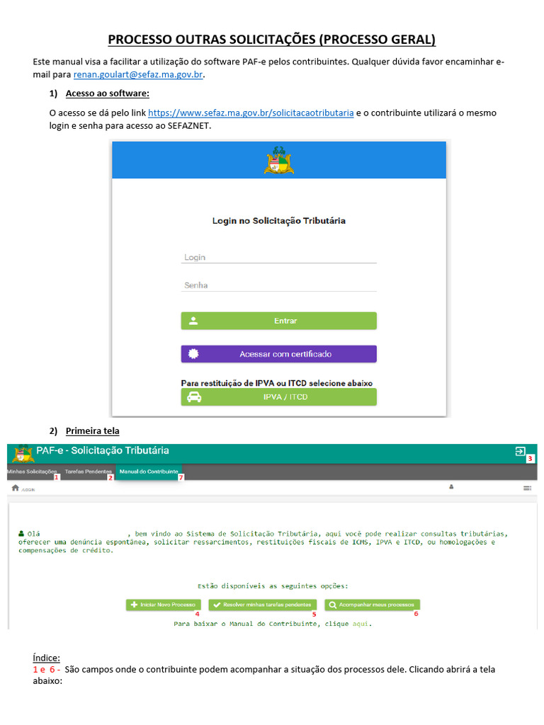Guia de Uso do Software PAF-e para Contribuintes | PDF | Informática