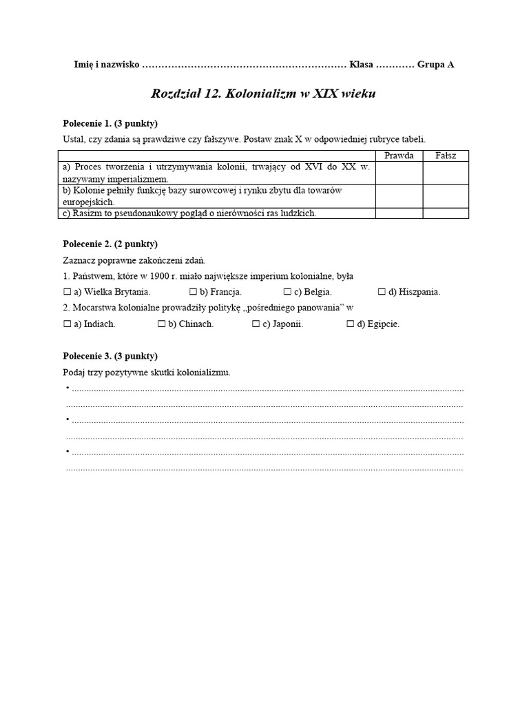 h7p Kartkowka r 12 Docx 2 | PDF