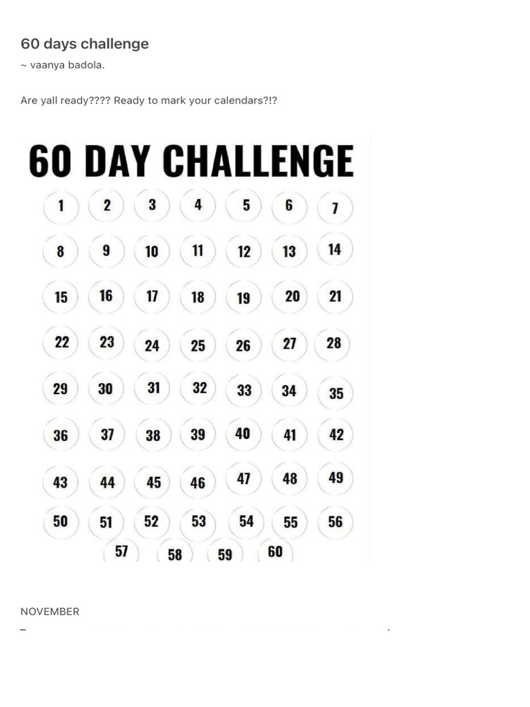 60 days challenge | PDF