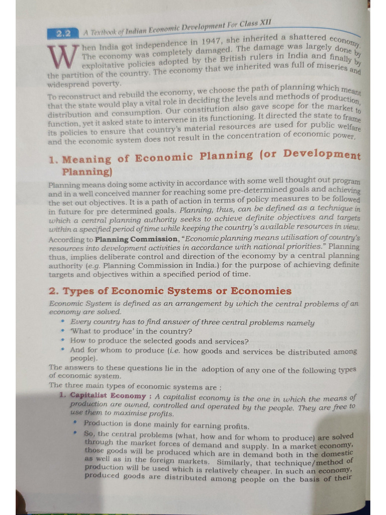 Indian Eco Chapter 2 | PDF