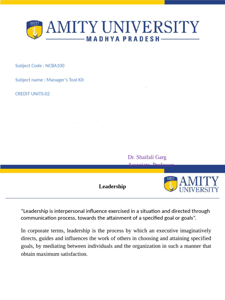Module 5 NCBA100 - Directing | PDF | Leadership | Goal