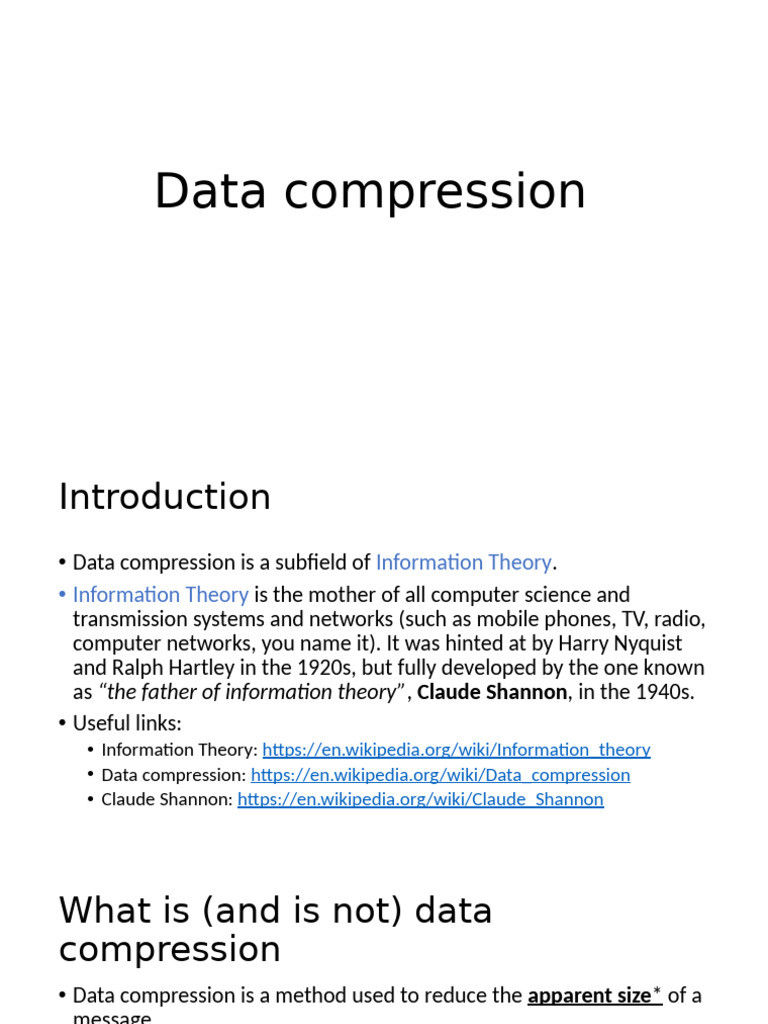 Understanding Data Compression | PDF | Data Compression | Code