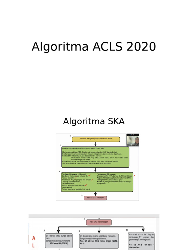 Algoritma ACLS 2020 | PDF