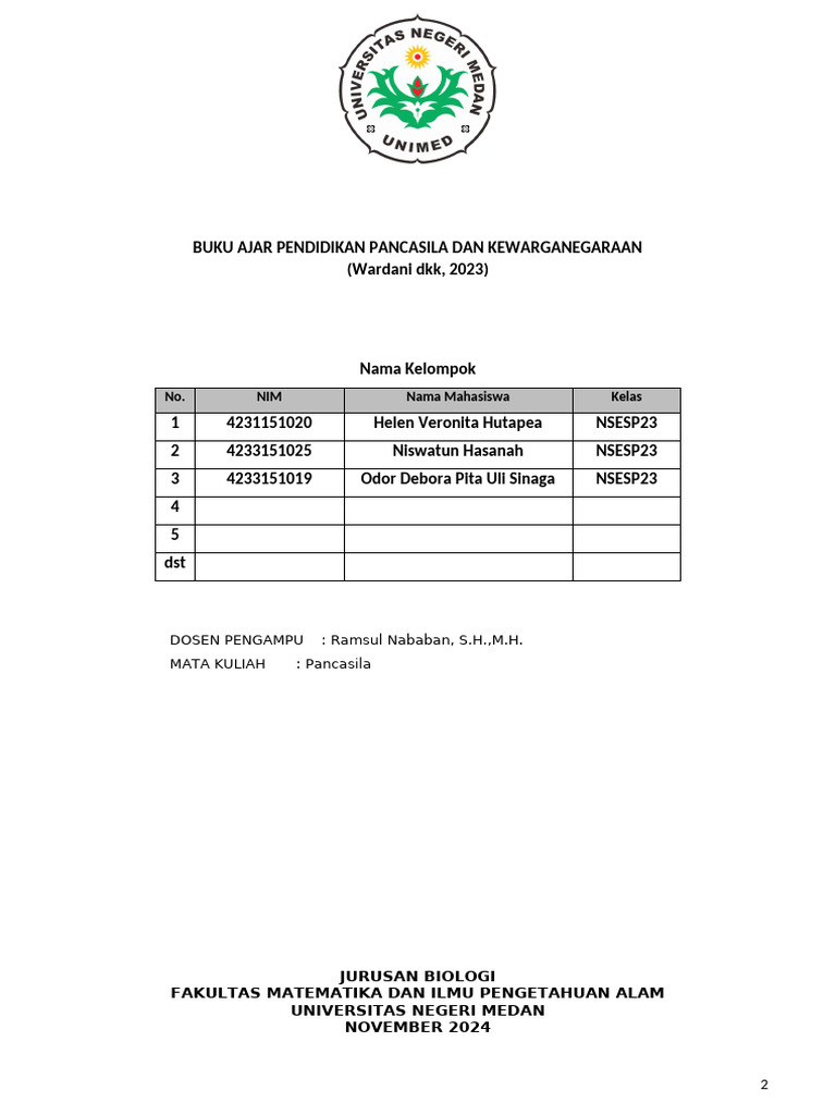 CBR PANCASILA GROUP IV | PDF