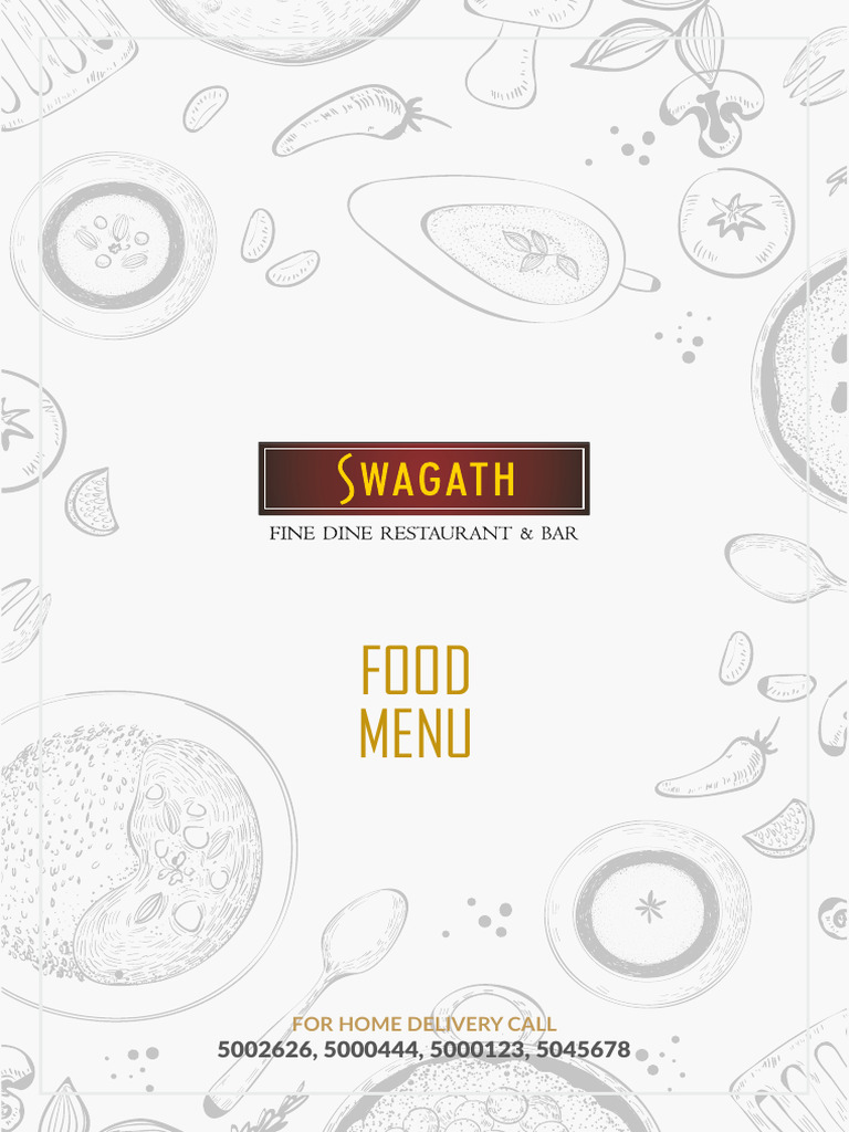 Swagath Chandigarh Menu V2 Designed by GrandPosh Graphic Designer | PDF ...