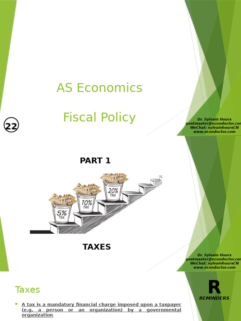As Economics - Governement Macroeconomic Intervention (Fiscal Policy ...