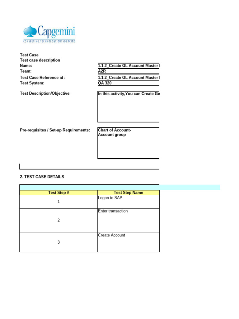 1.1.2 - Create GL Account Master Data - FS00 - 001 | PDF | Computing ...