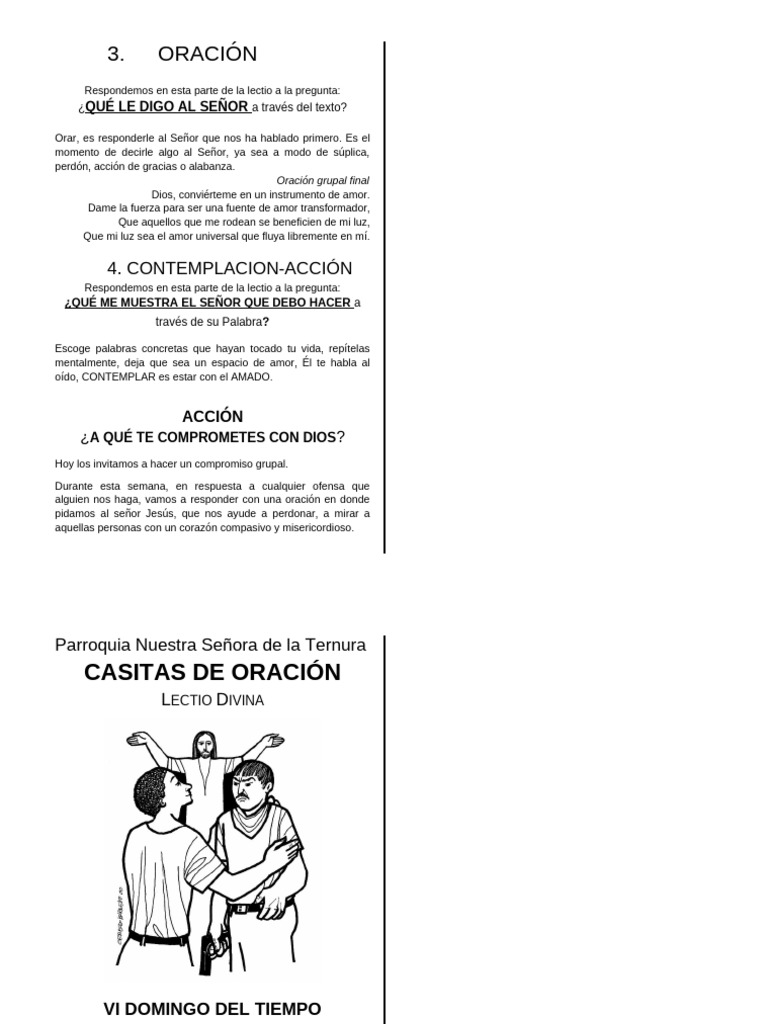 Lectio Divina Lucas 6, 27-38 | PDF | Oración | Amor