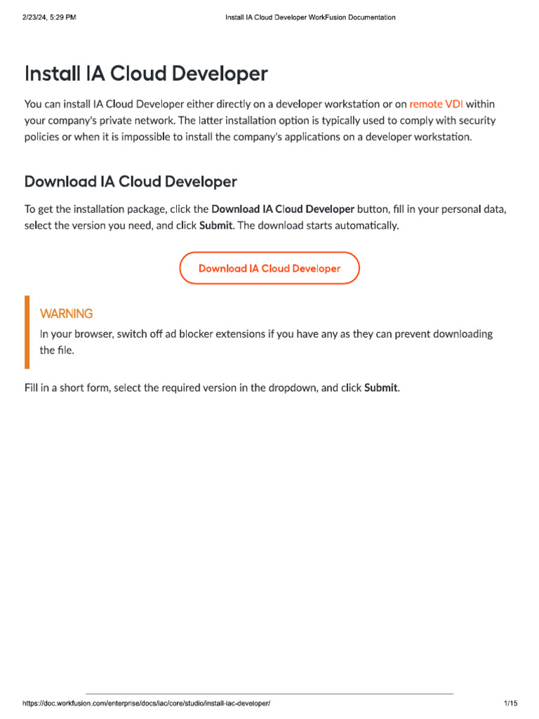Workfusion Install | PDF