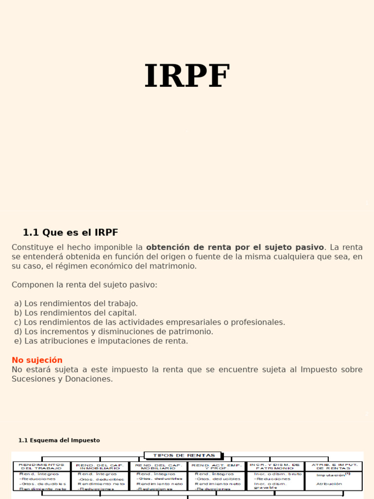 IRPF | PDF | Compartir (Finanzas) | Impuestos