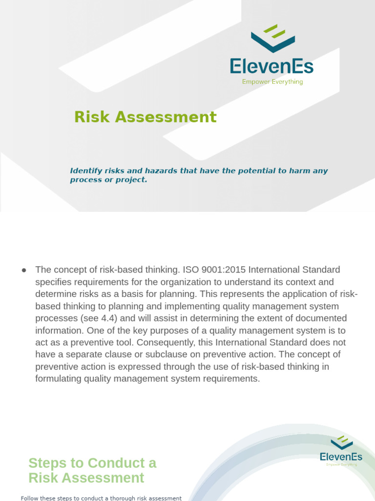 Risk Assessment Presentation | PDF
