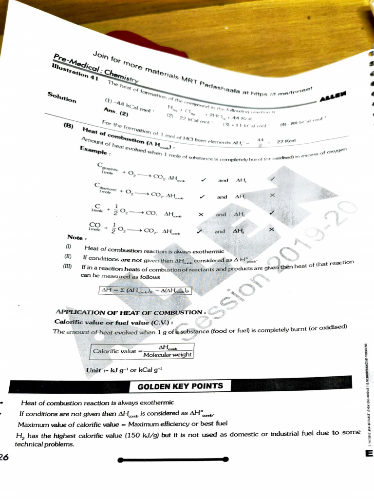 Heat of Combustion in Chemistry | PDF | Calorie | Combustion