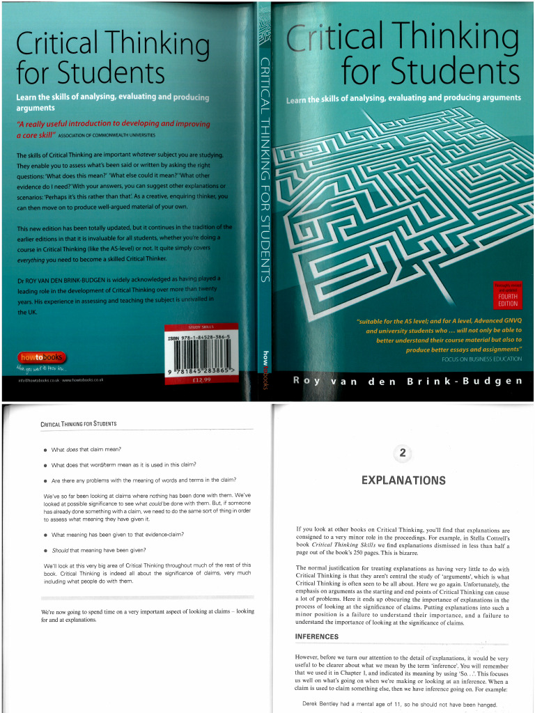 Critical Thinking For Students | PDF