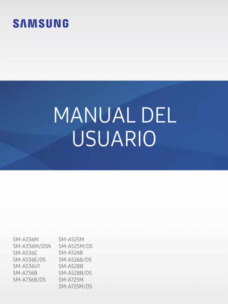 Manual Samsung Galaxy A53 5G (Español - 166 Páginas) | PDF