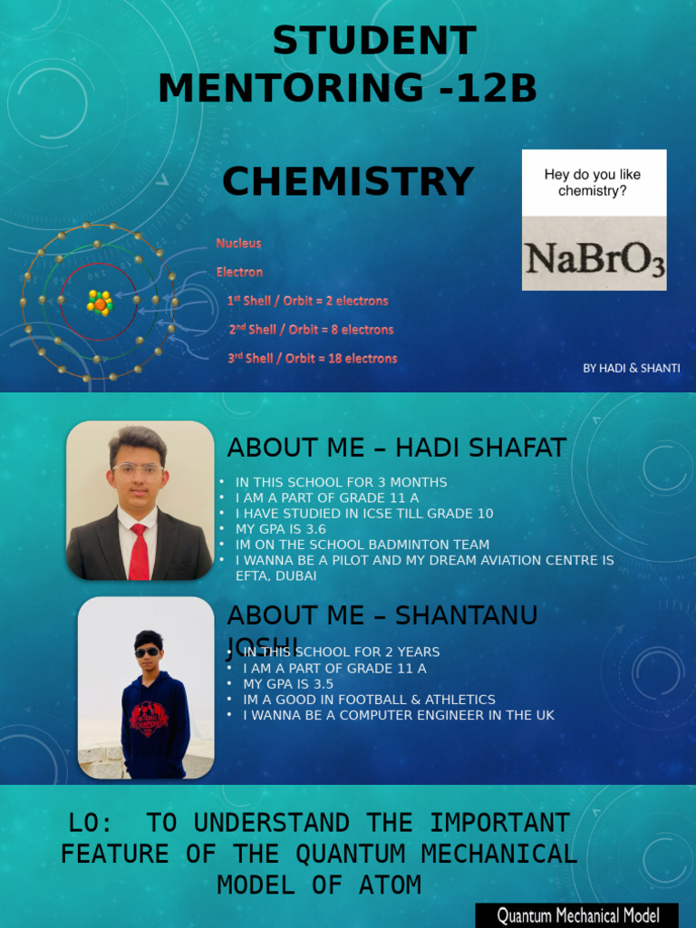 Grade 12 B - Hadi & Shantanu | PDF | Atomic Orbital | Atomic