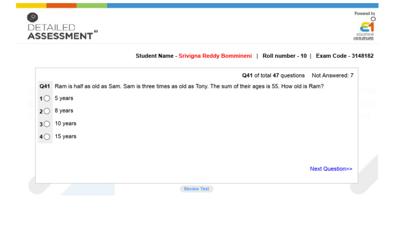 Detailed Assessment | PDF