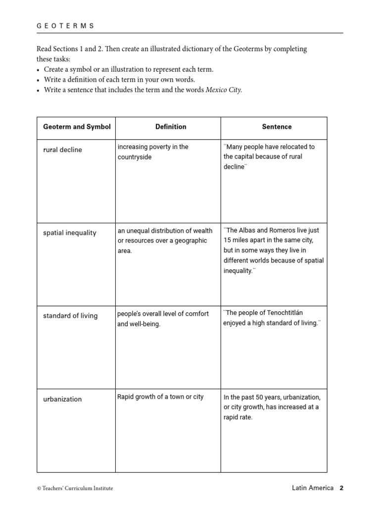 Kami Export - Talon Rogers - Geoterms Handout | PDF
