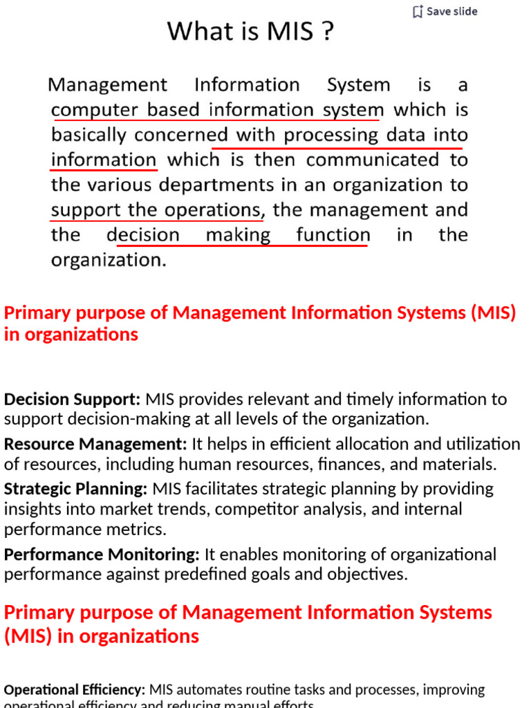 MIS UNIT 1 | PDF | Information System | Internet Of Things