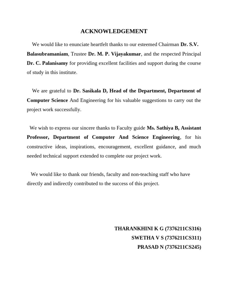 ACKNOWLEDGEMENT | PDF