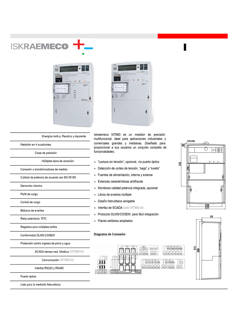 ISKRAEMECO - MT880-M, MT880-I - Ficha 2 | PDF | Fotovoltaica ...