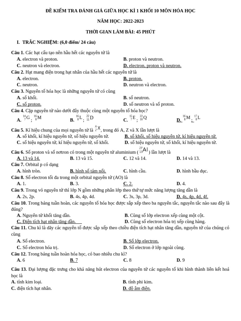 GHK1-THPT Đông TH NH | PDF