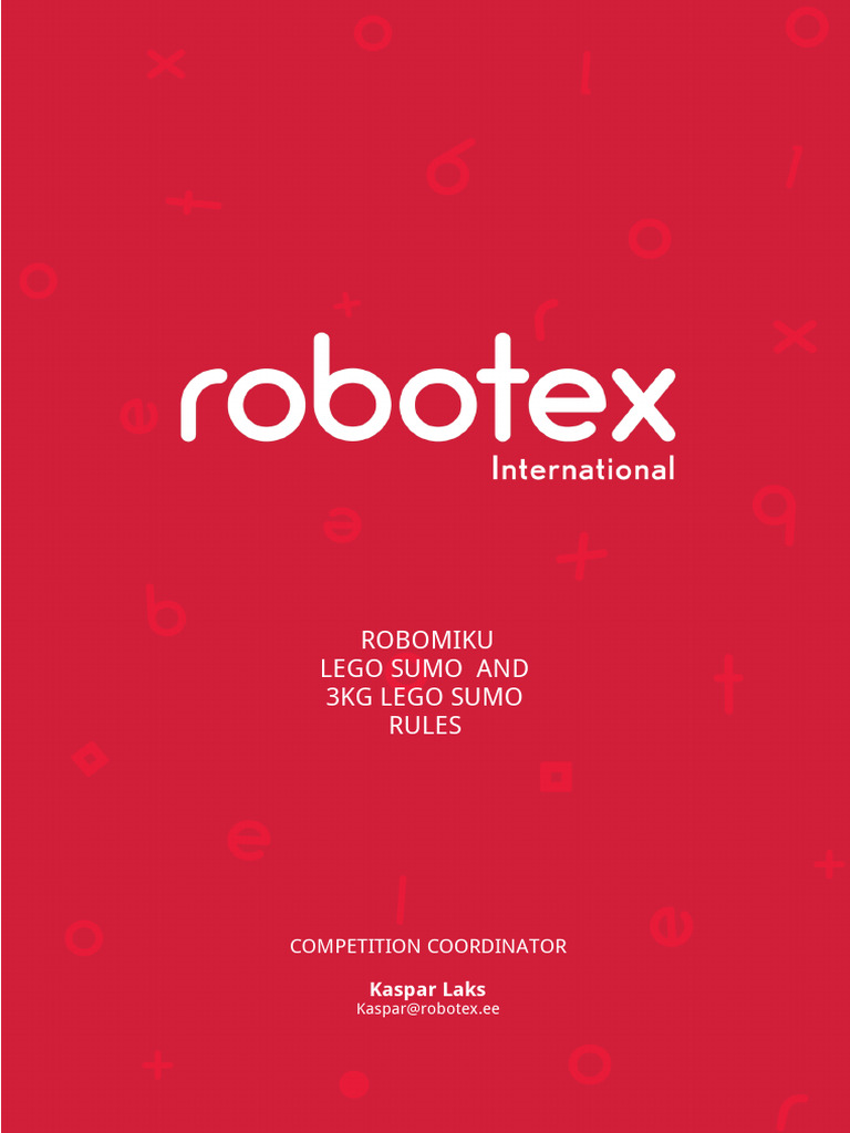 LEGO Sumo Competition Rules Guide | PDF | Length | Robot