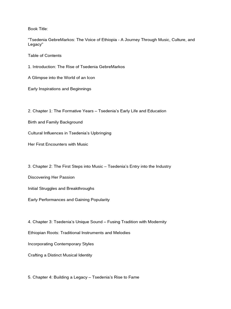 Tsedenia Bio | PDF | Jazz | Ethiopia