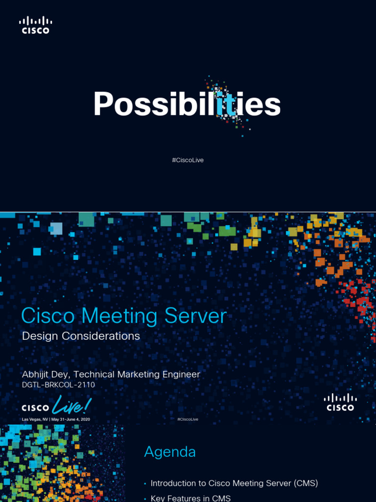 Cisco Meeting Server (CMS) | PDF | Virtual Machine | Session Initiation ...