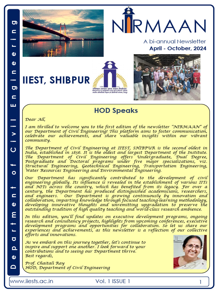 NIRMAN -Newsletter CE October 2024 | PDF | Civil Engineering | Master ...