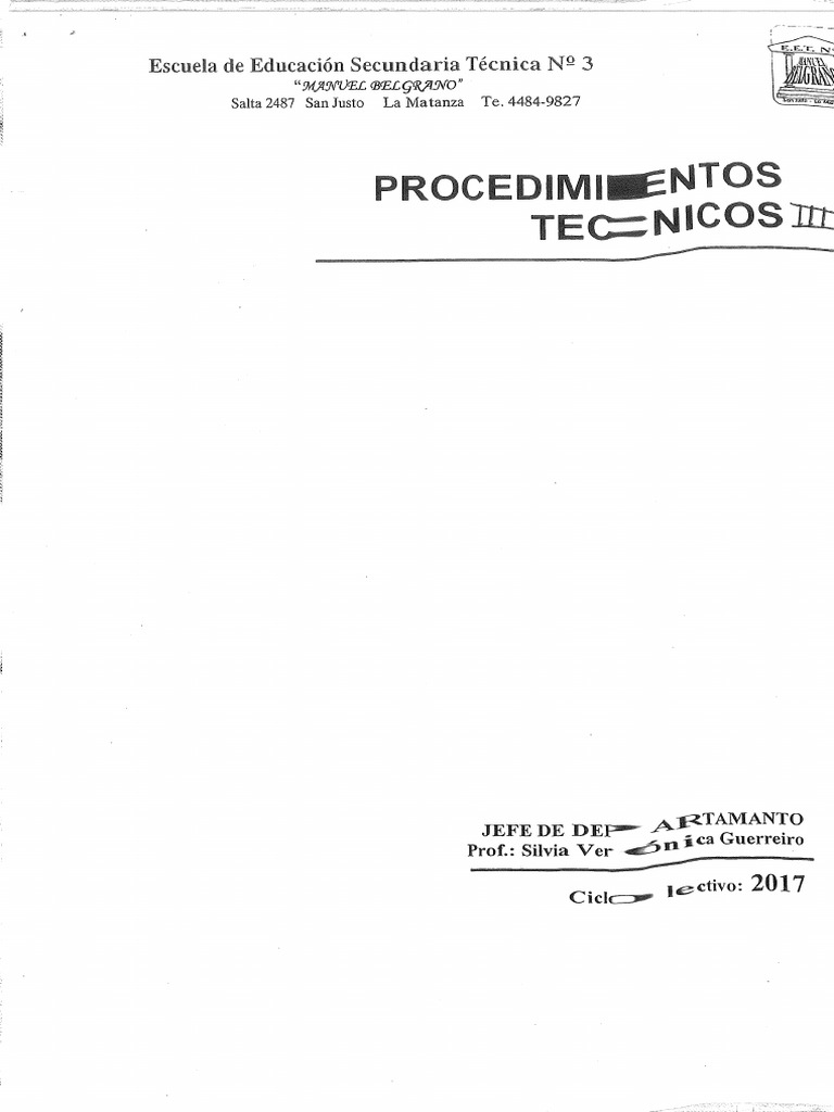 Cuadernillo Procedimientos 3º | PDF