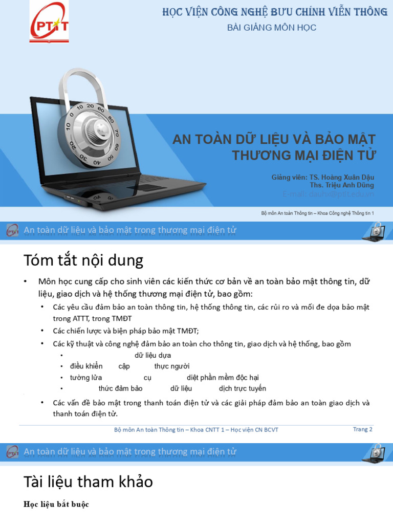 PTIT ATTMDT Chuong1 v2 | PDF