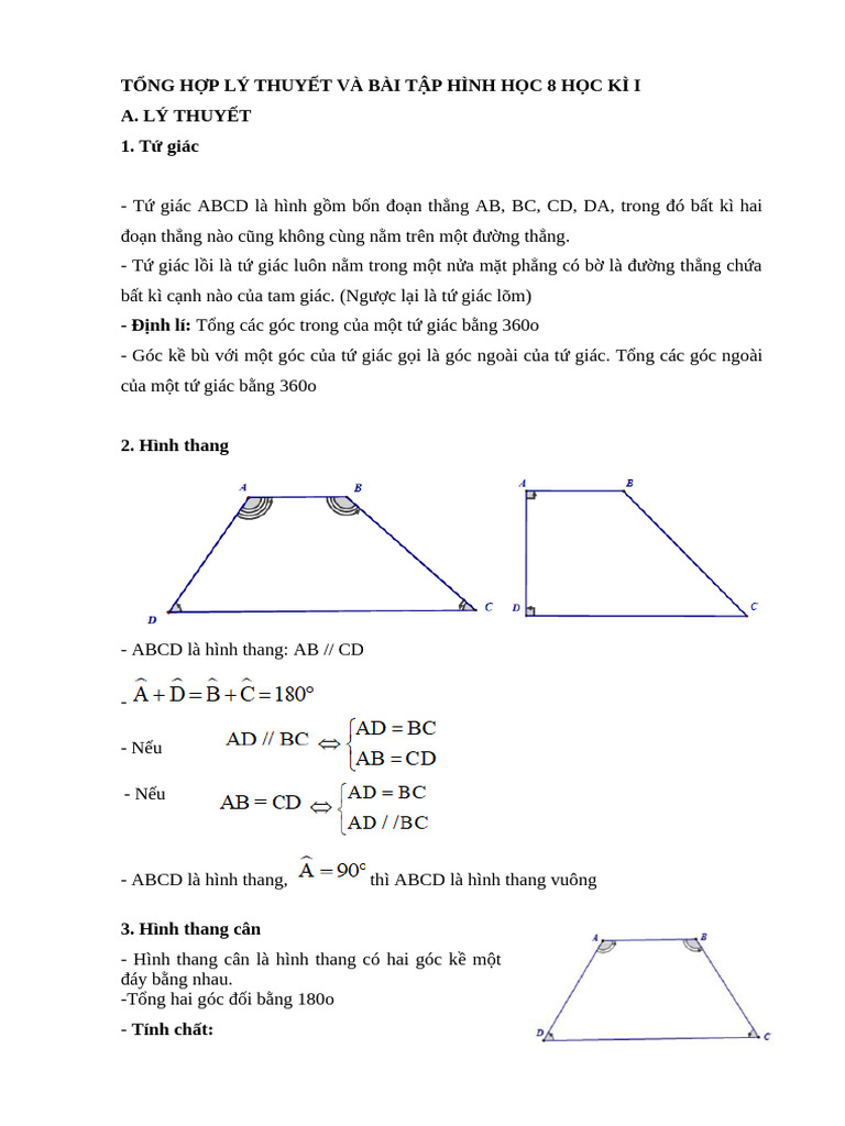 LÝ THUYẾT HÌNH HOVJ | PDF