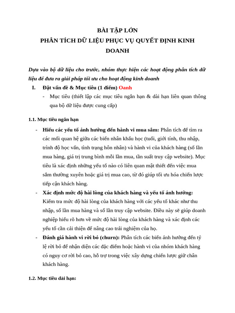 BTL Phân tích dữ liệu (1) | PDF