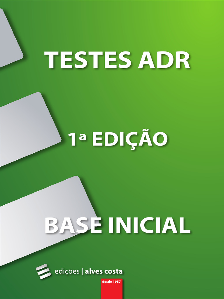 Testes ADR: Avaliação Inicial de Condutores | PDF | Embalagem e ...