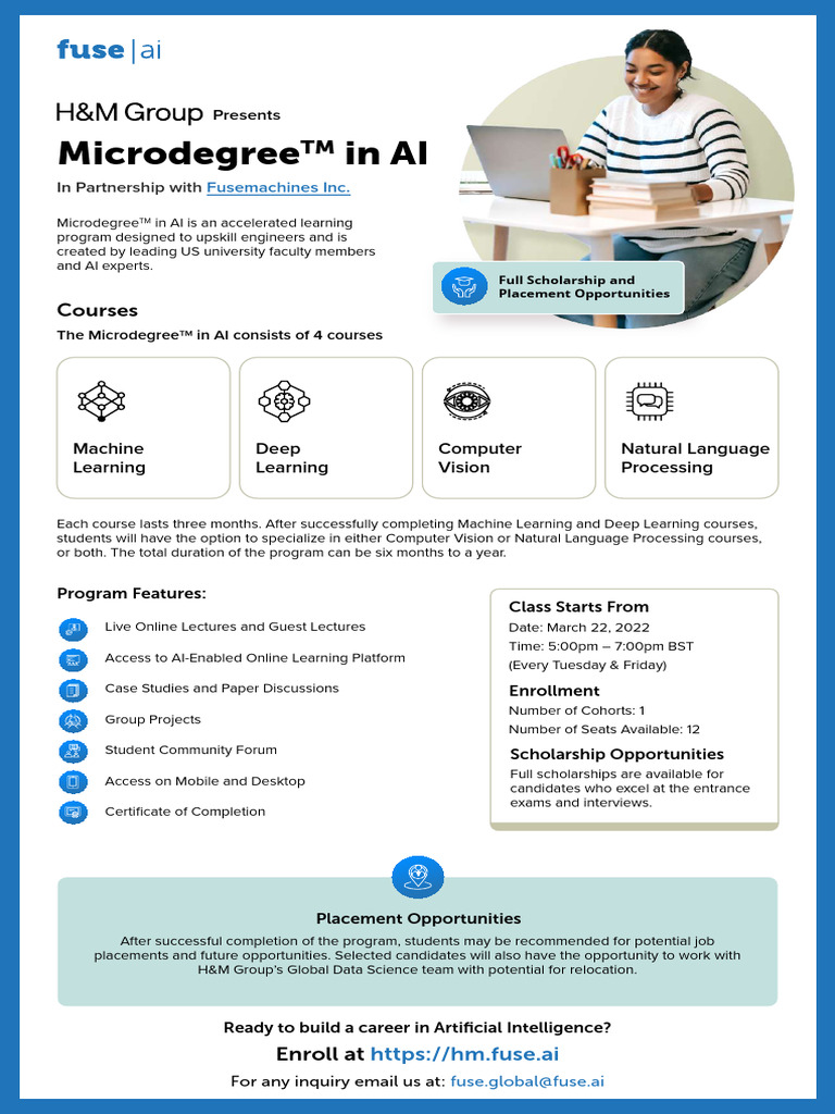 HM Microdegree One Pager Compressed | PDF | Artificial Intelligence | Intelligence (AI) & Semantics