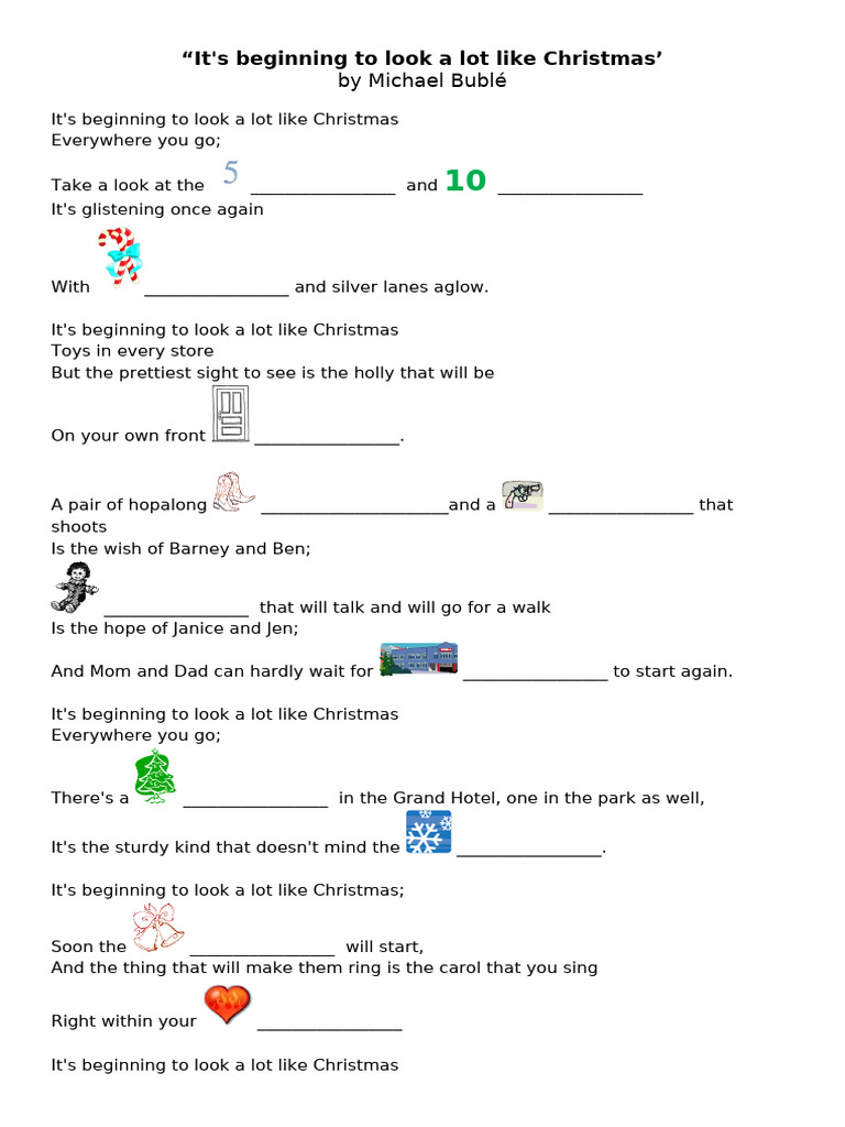 Its Beginning To Look A Lot Like Christmas | PDF
