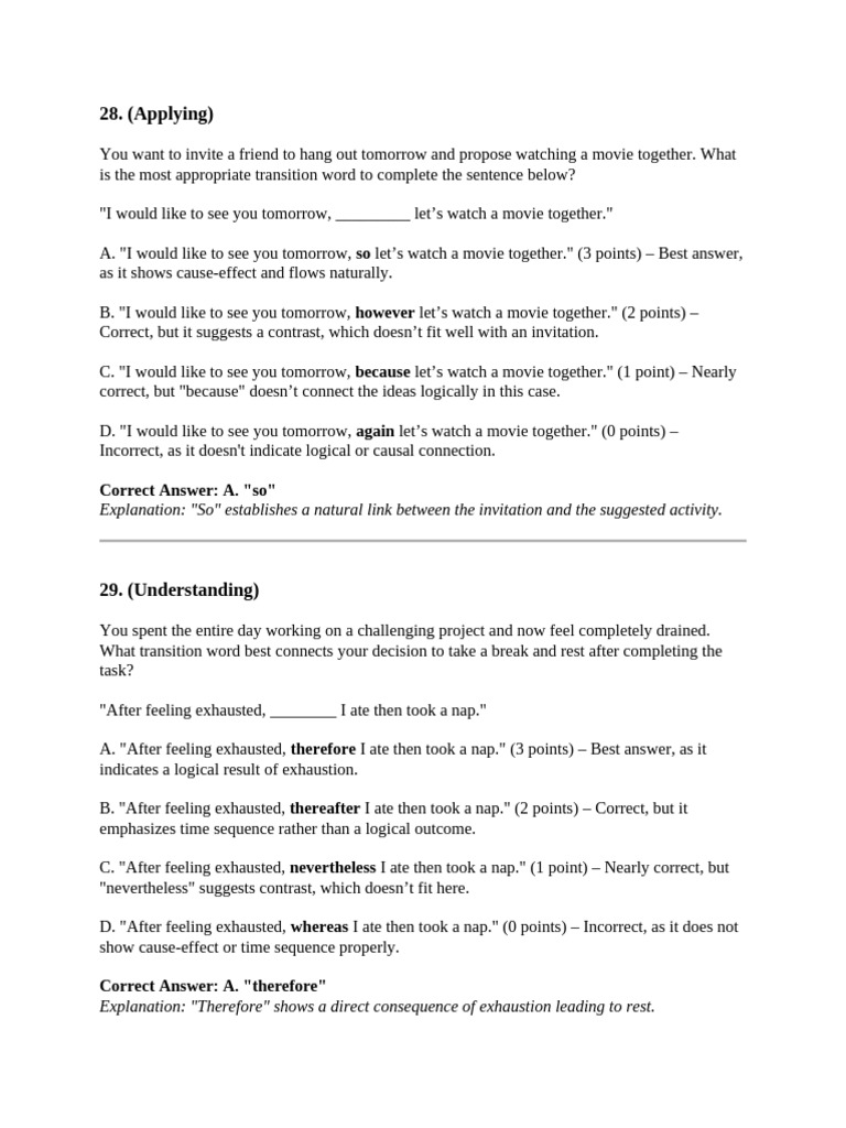 28-32 CBEA Format With Answers | PDF | Cognitive Psychology ...