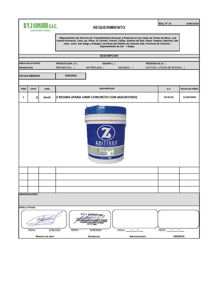 Requerimiento 023 09.09.2024 | PDF