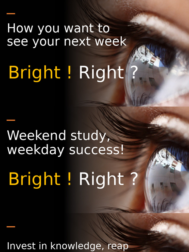 How You Want To See Your Next Week | PDF