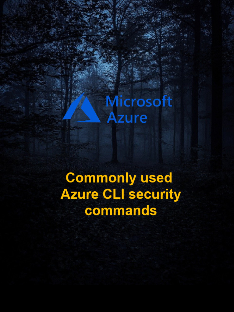 Azure With Essential Cli Commands Pdf Command Line Interface Cyberspace