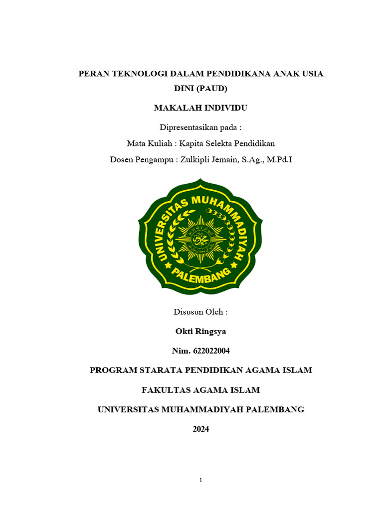 Okti 004 PAUD | PDF